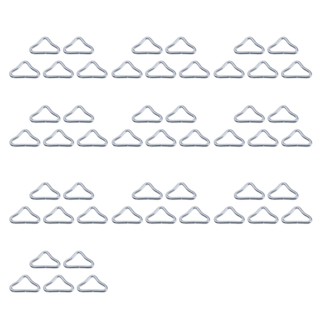 50 шт, треугольное кольцо для батута, пряжка с V-образным кольцом, аксессуары для батута