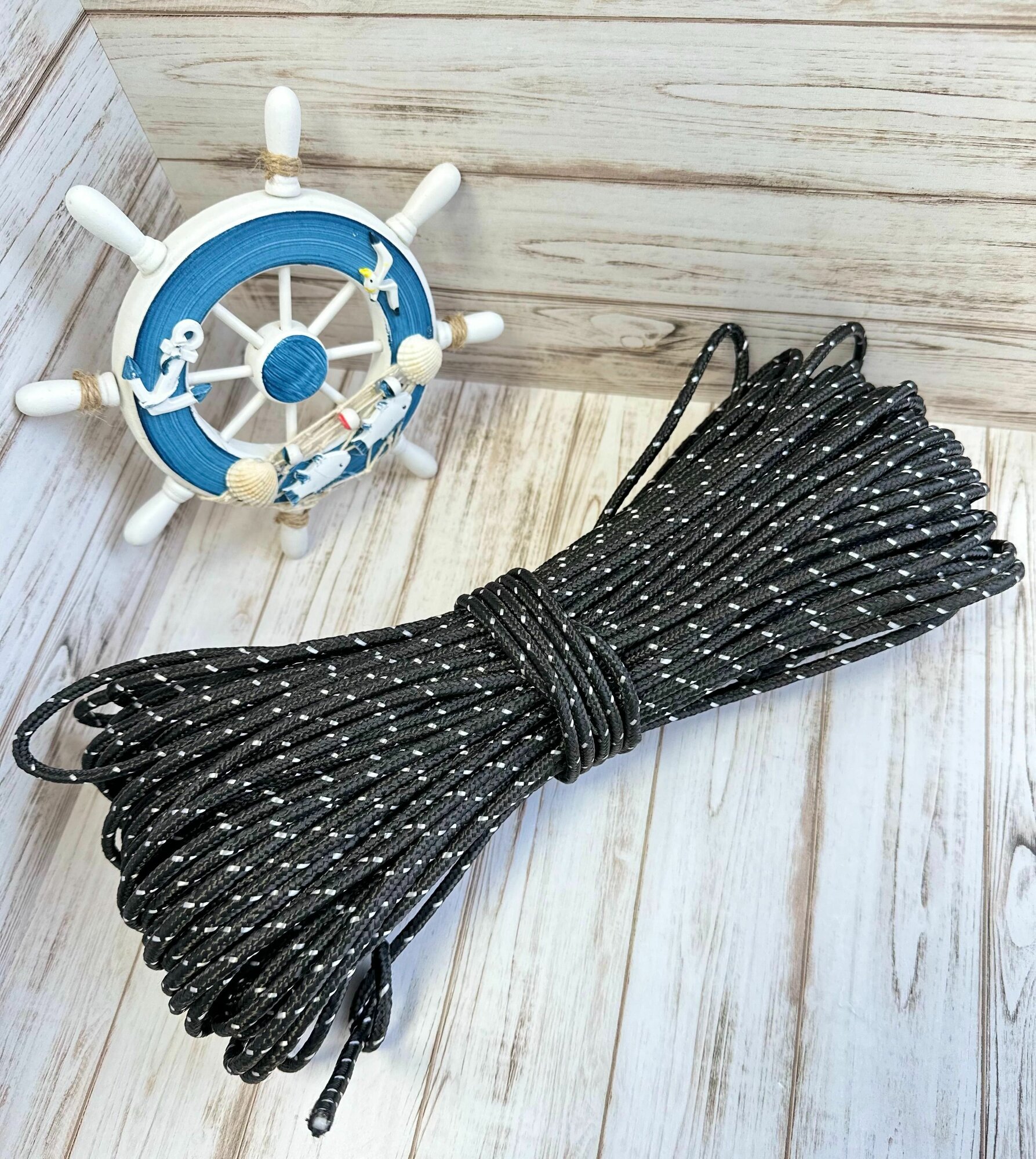 Плавающий сплошной шнур 9, 30м./для посадки сетей