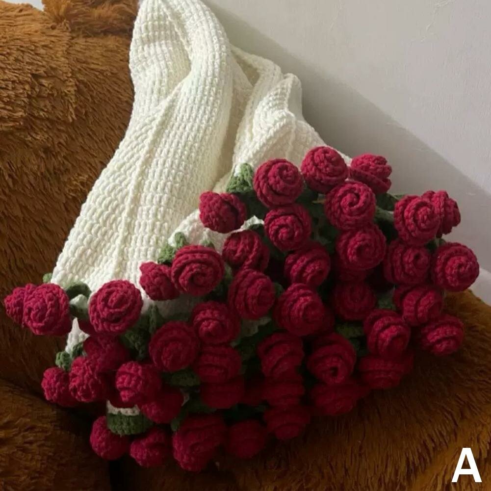 Шерстяное одеяло ручной работы, вязаное крючком одеяло своими руками, креативный подарок