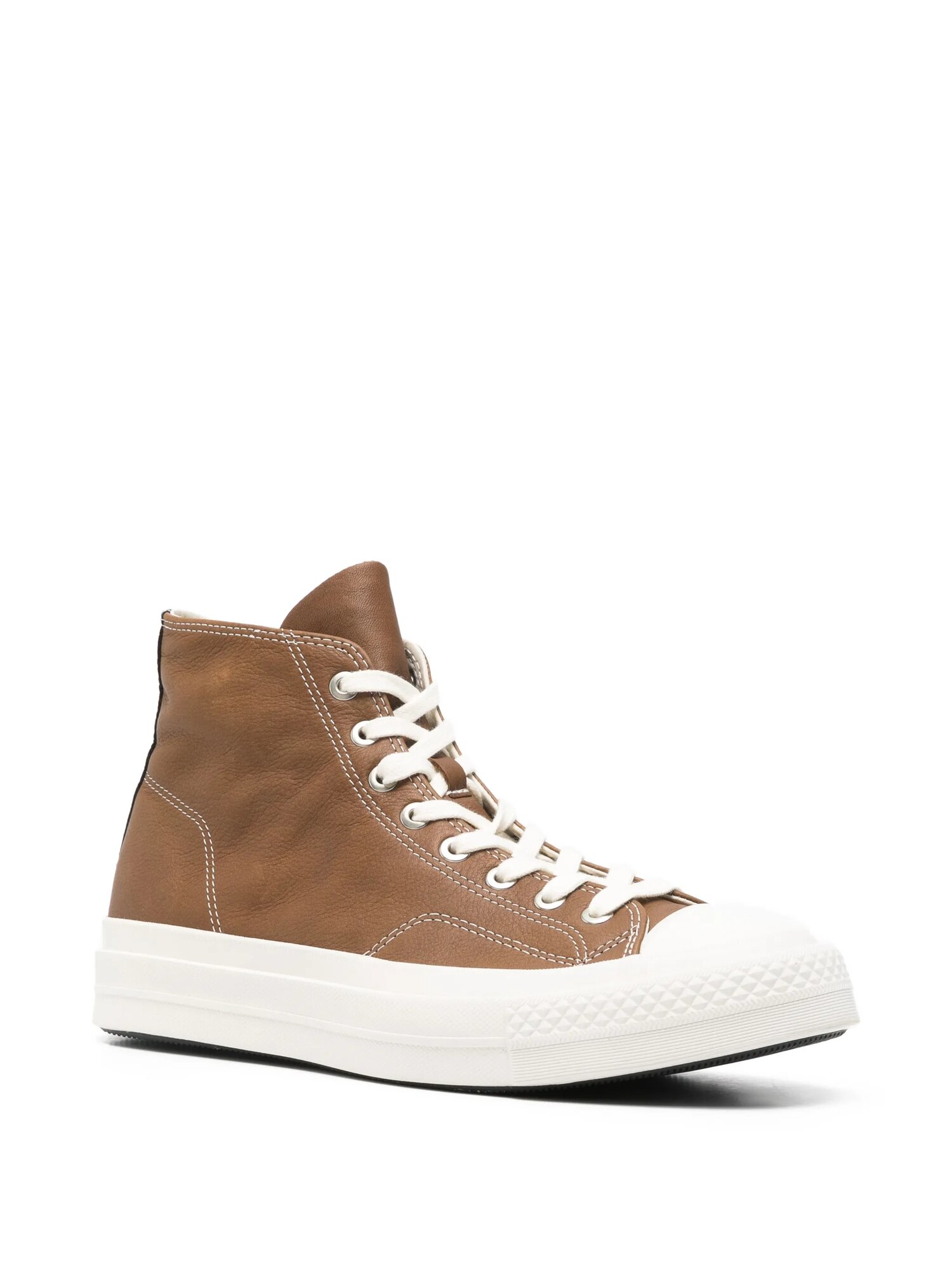 Кроссовки Converse First String Chuck Taylor All Star, размер 7 US, коричневый/серый/оранжевый — фото 1