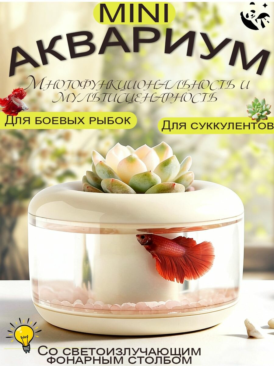 Мини аквариум/круглый аквариум