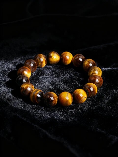 Браслет из красного тигрового глаза, натуральные каменные бусины, амулет для энергетического и духовного исцеления, защита от пороков, ручная работа, подходит как для мужчин, так и для женщин.