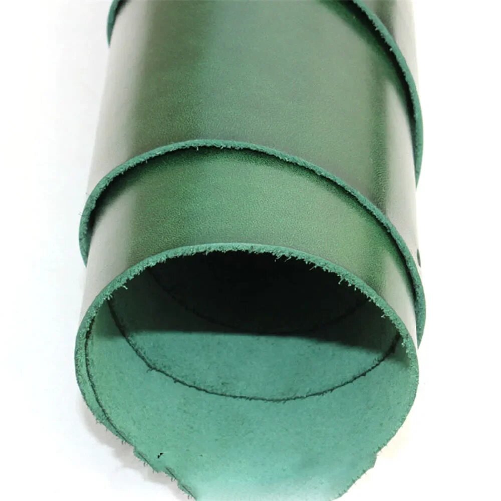 Натуральная телячья кожа зеленая 1,8-2,0 мм 30x60cm, 1.6mm Thickness