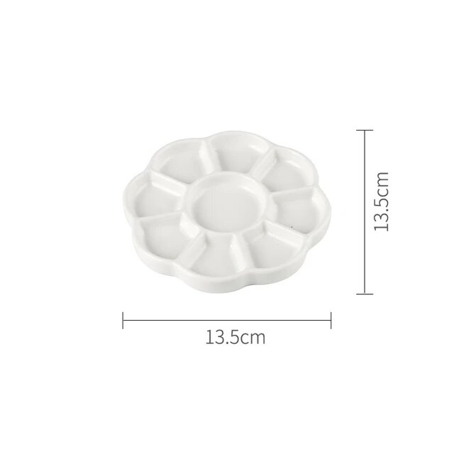 Керамическая палитра для акварели DINGYI STATIONERY 13.5cm