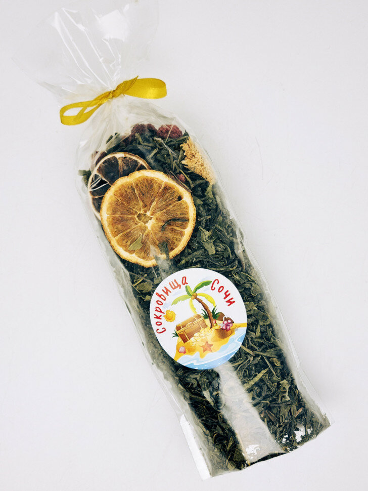 Чай зеленый ручной сбор с фруктами 115гр