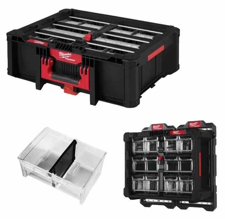Органайзер с подносами Milwaukee PACKOUT Tip Bin Organiser