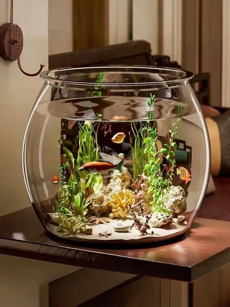 Круглый аквариум, сломать нельзя