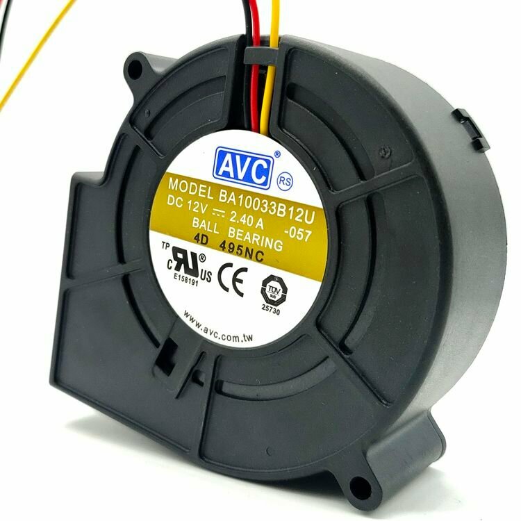 AVC 9733 Шампурная печь, мощный вытяжной вентилятор, роликовый 12V 2.4A BA10033B12U