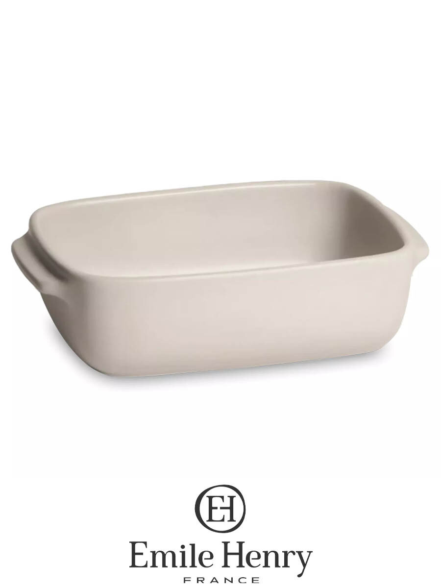 Мини-форма прямоугольная для запекания Emile Henry Solo, цвет опал, 600 мл