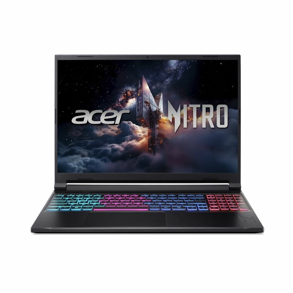 Ноутбук Acer Nitro V 16S AI ANV16S-41-R4WA AMD Ryzen 7 260/16Gb/SSD1Tb/RTX5060 8Gb (85W)/16"/IPS/WUXGA/1920x1200/180Hz/NoOS/Black/2.1kg (NH. U03CD.004)