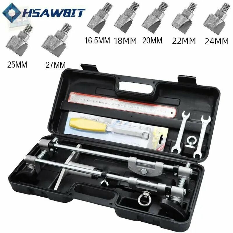 Шаблон для врезки дверных замков, ручек, личинок / Кондуктор для врезки дверных замков, с 7 лезвией