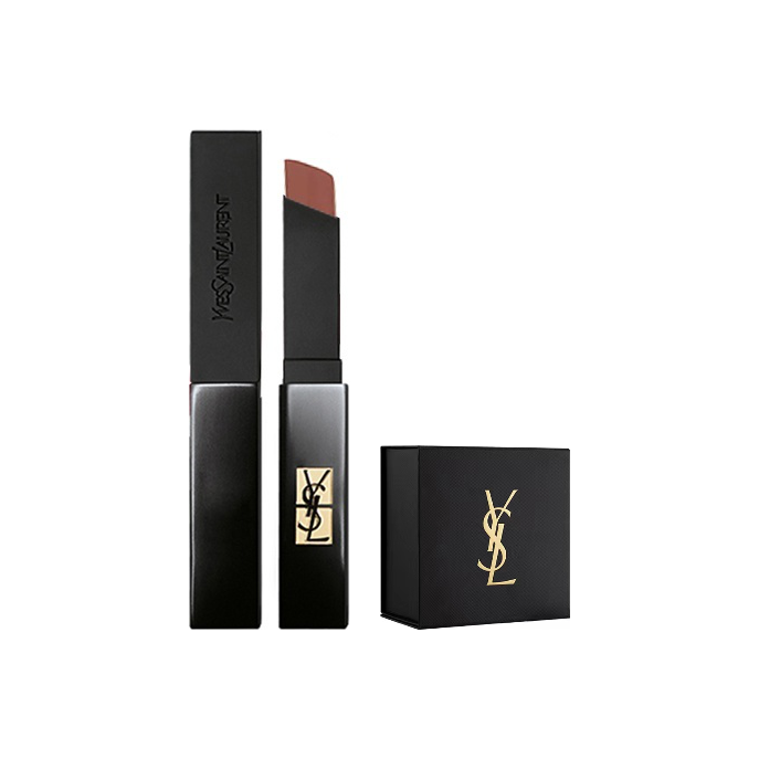 Помада женская SAINT LAURENT Little Black Stripes Velvet, оттенок N°305 Naked Dirty Orange, матовая
