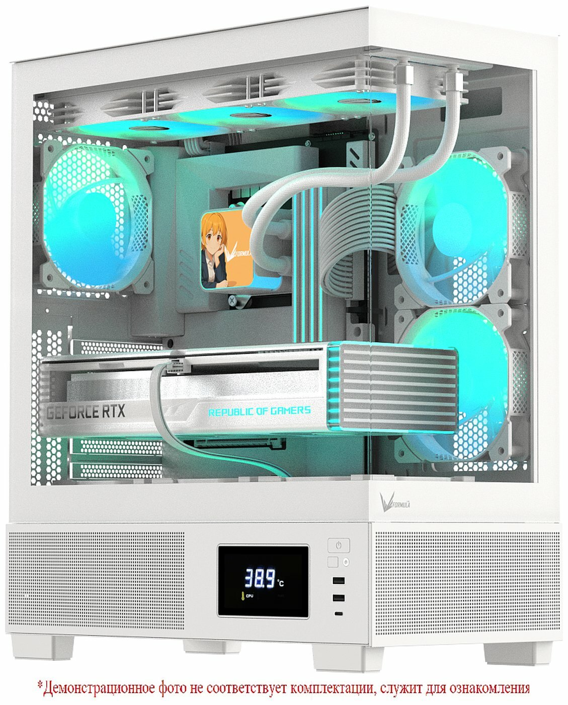 Компьютерный корпус Formula Crystal E1 White