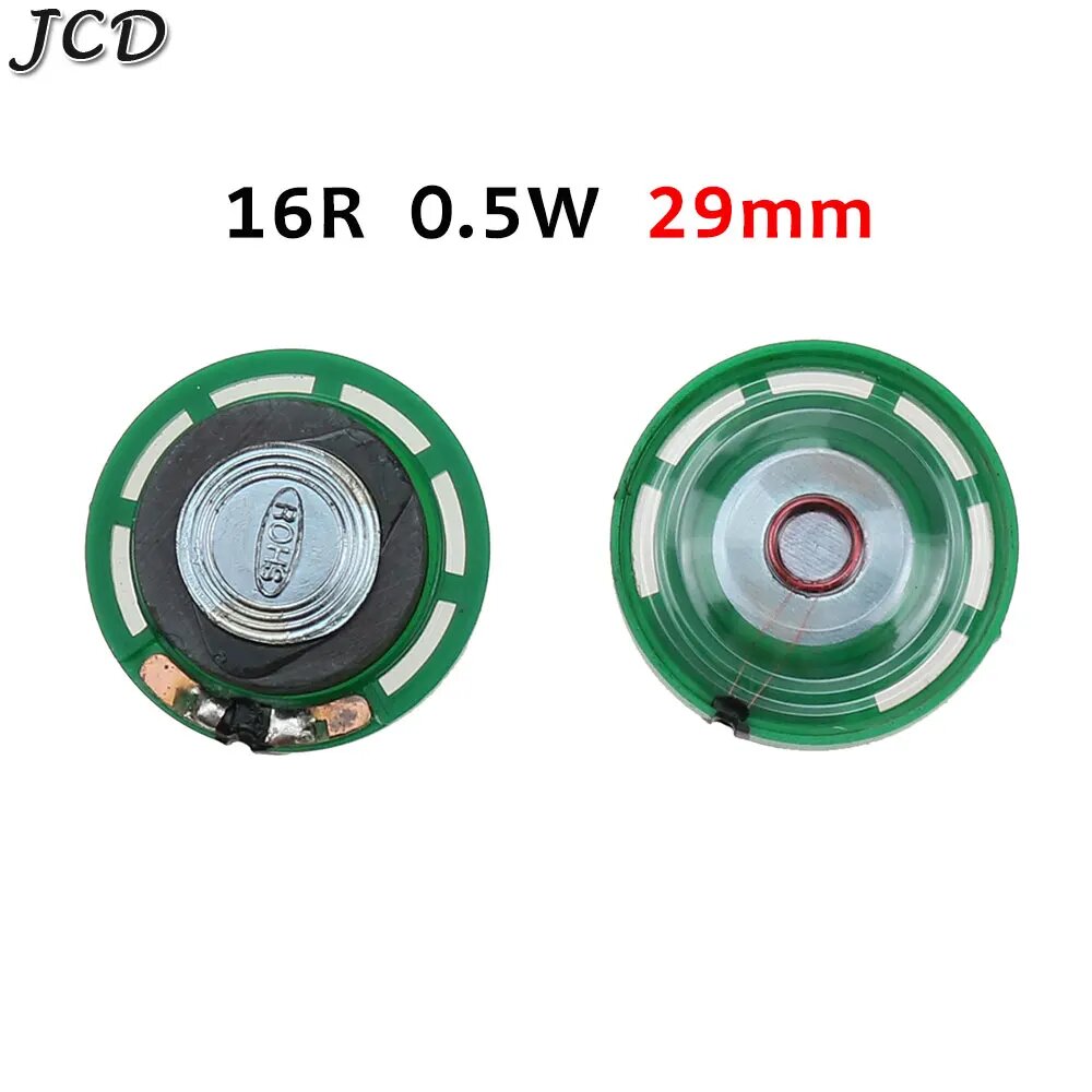 JCD динамик 8/16/32 Ом 16R 0.5W 29mm