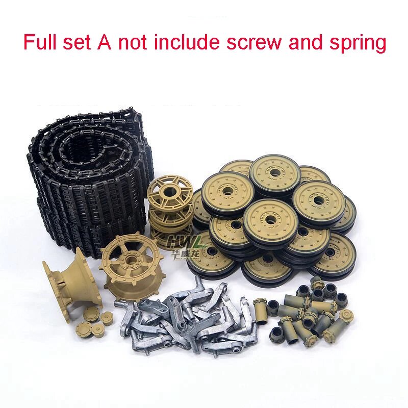 Запасная часть для танков HENG LONG 3888A-1 King Tiger: пластиковая гусеница full set A