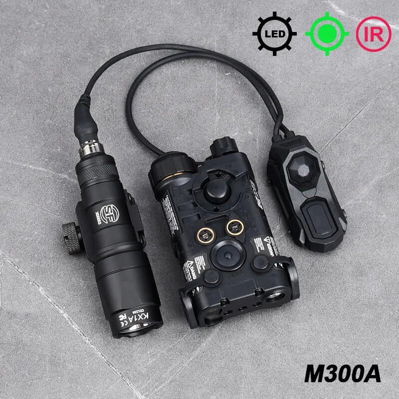 WADSN M300A тактический фонарь BK Green