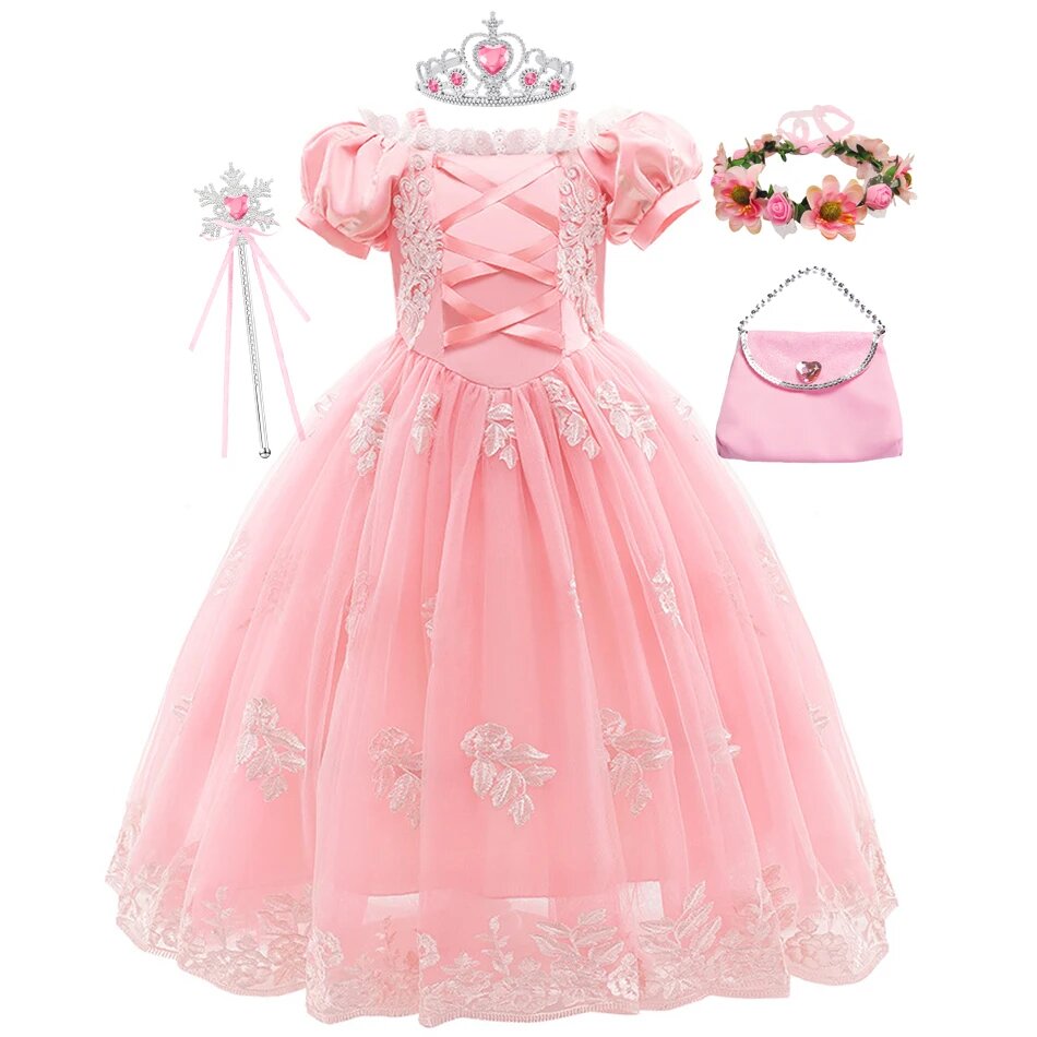 Костюм Рапунцель оllobebe 5-6T (Tag 130), Pink Rapunzel E