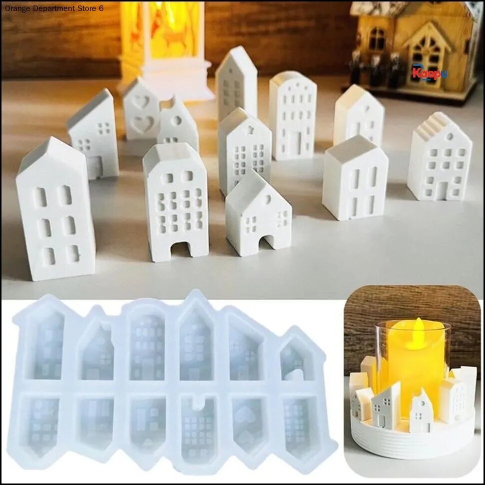 Эксклюзивные силиконовые молды для создания миниатюрных домиков из гипса и эпоксидки