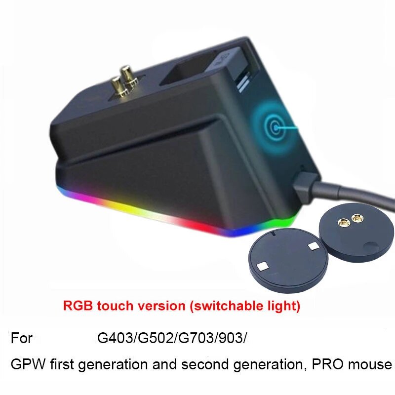 Беспроводная зарядная станция для Razer/Lh мышей G series RGB black