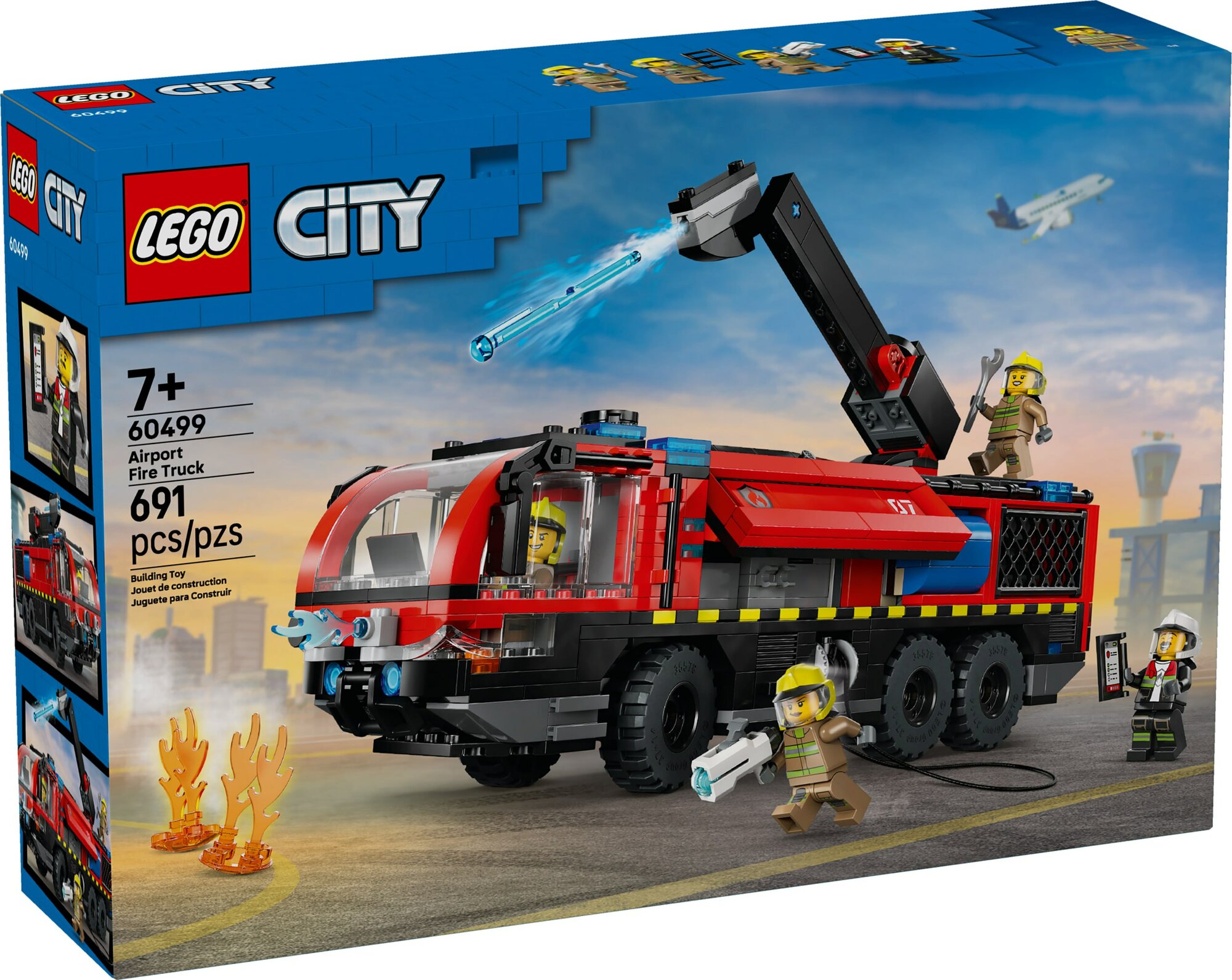Конструктор LEGO City 60499 Пожарная машина аэропорта, 691 дет.