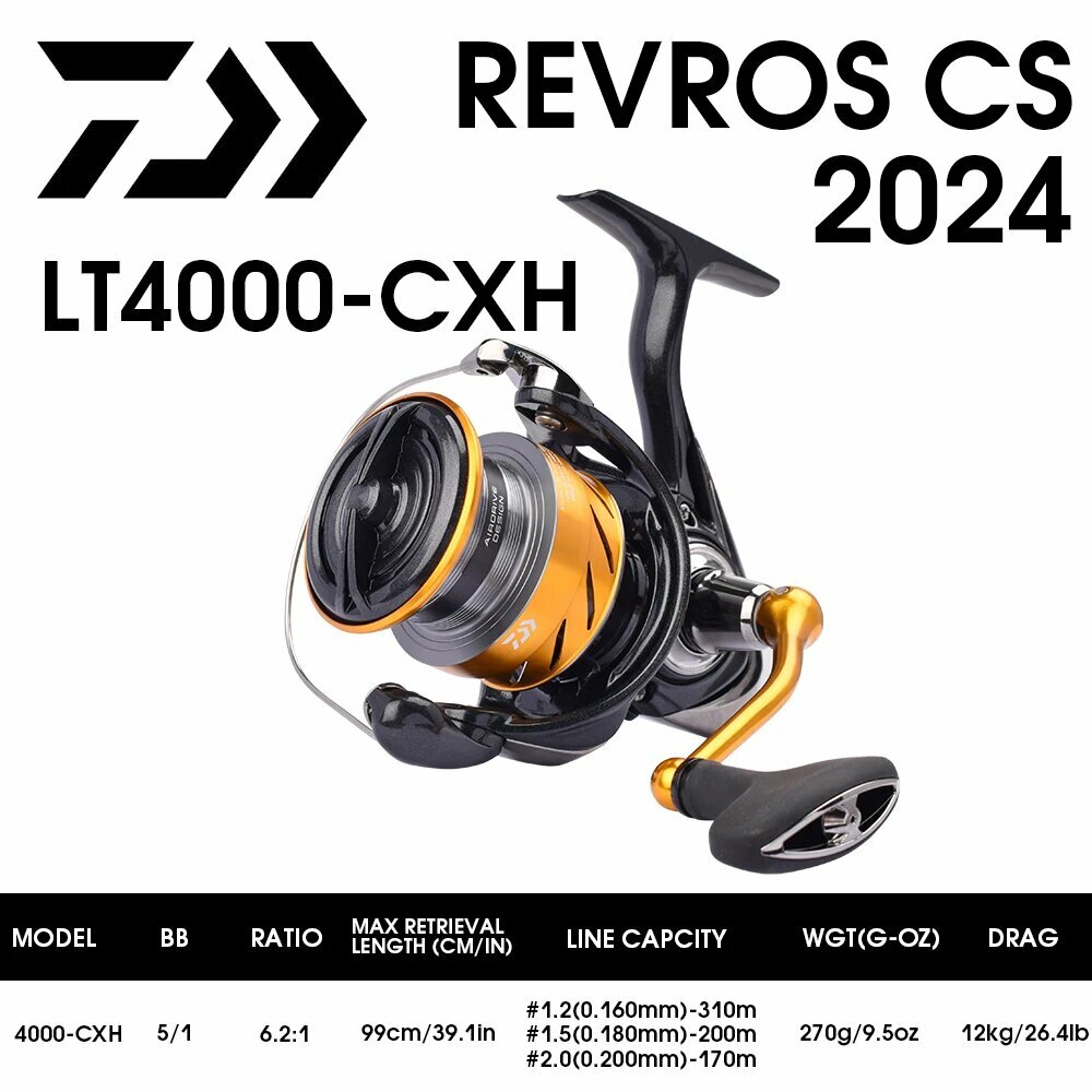 DAIWA REVROS CS LT 1000-6000 спиннинговая катушка 4000CXH