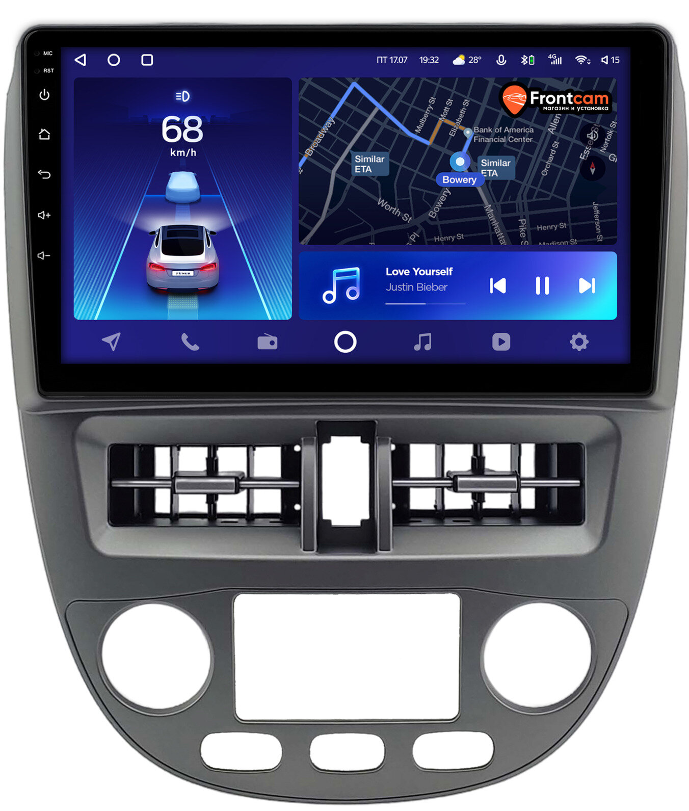 Штатная магнитола Chevrolet Lacetti 2004-2013 (Тип 2, темно-серая, седан с климат-контролем) Teyes CC2 PLUS 6/128 10" RM-10-2266 Android 10 (4G-SIM, D