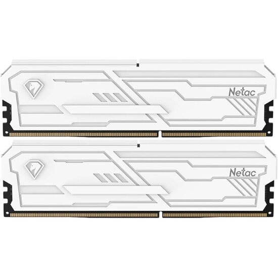 Оперативная память Netac Shadow III 32Gb (2x16Gb) DDR5-6000 DIMM White (NTSHD5P60DP-32WC)