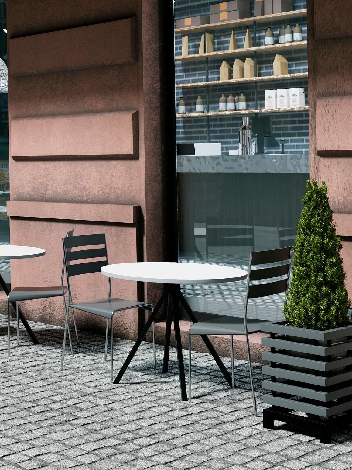 Стол Итальянка. Стол для кафе, обеденный, овальный 1050х75 см, Белый+черный