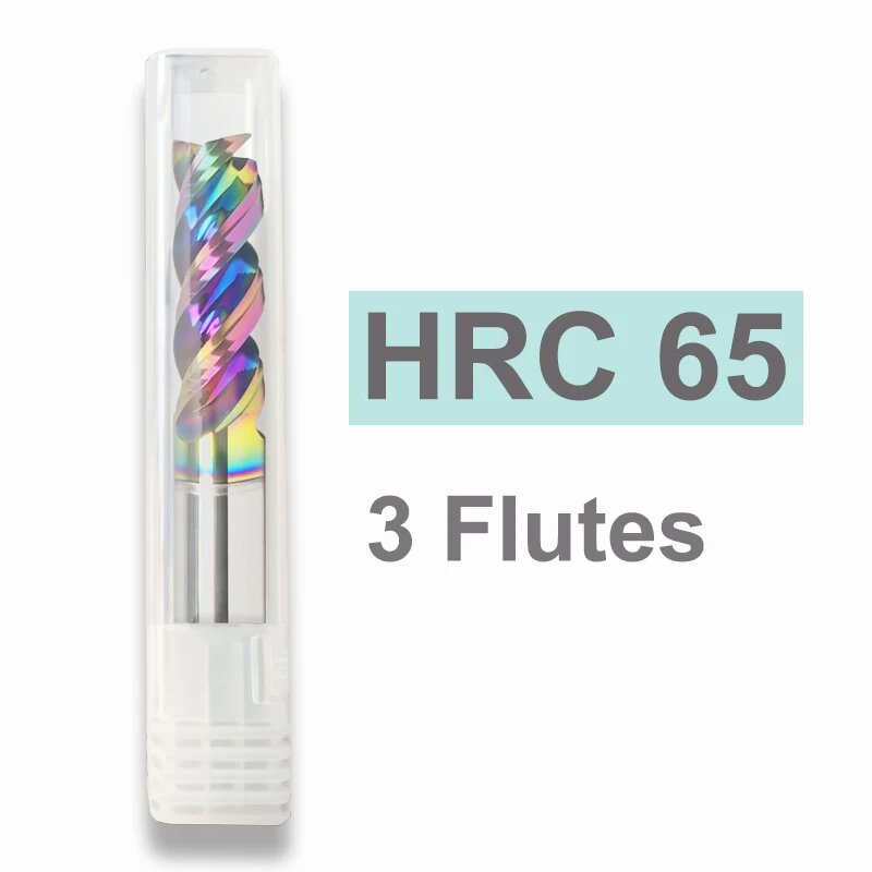 HRC55 HRC65 цветная U-образная фреза для алюминия 3-18мм D6x6dx18x50L-3T, HRC65 ColorfulCoated