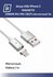 Кабель шнур для iphone / Быстрая зарядка для IPhone, IPod, AirPods, IPad магнитн...
