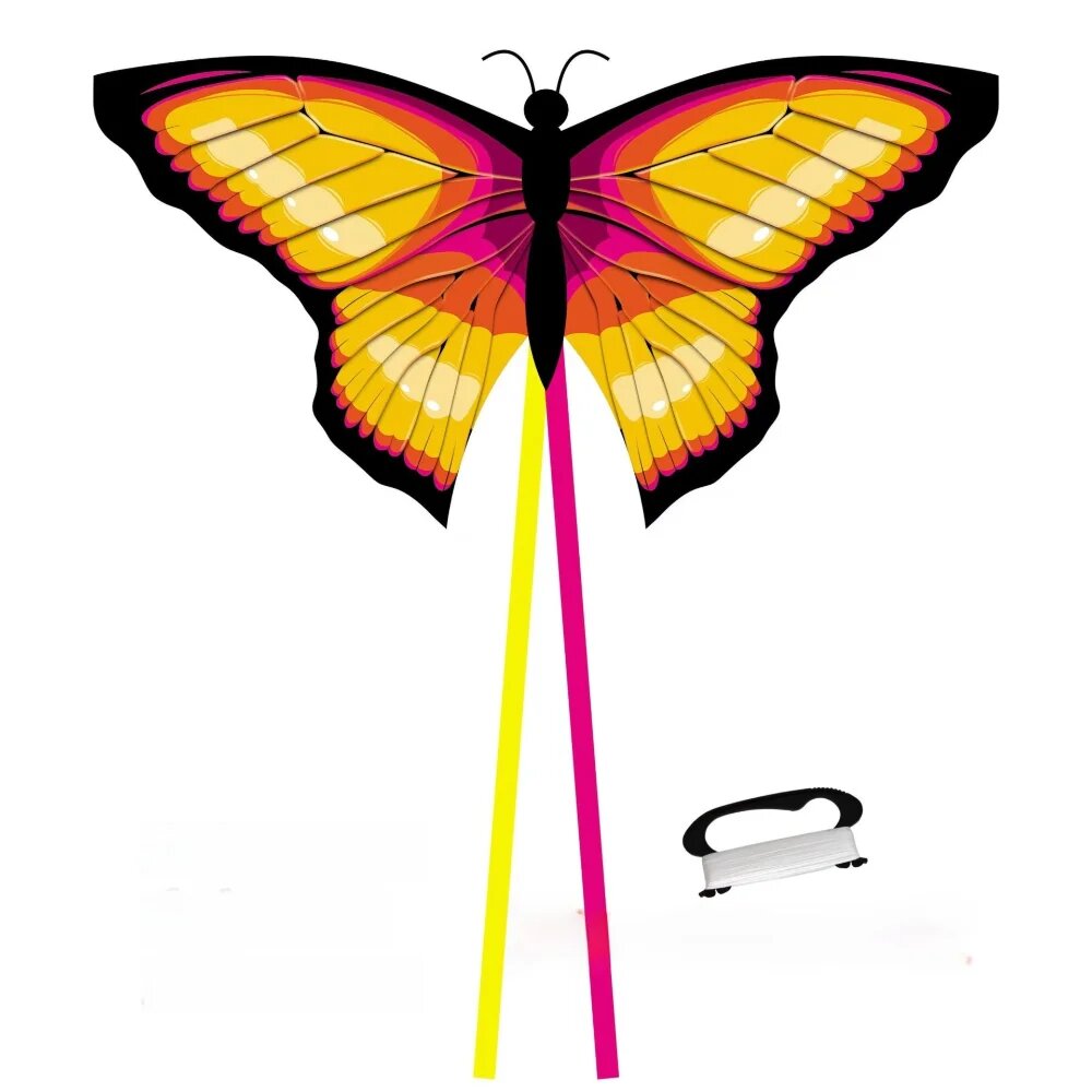 Бабочка-Кайт из полиэстера Yellow 01