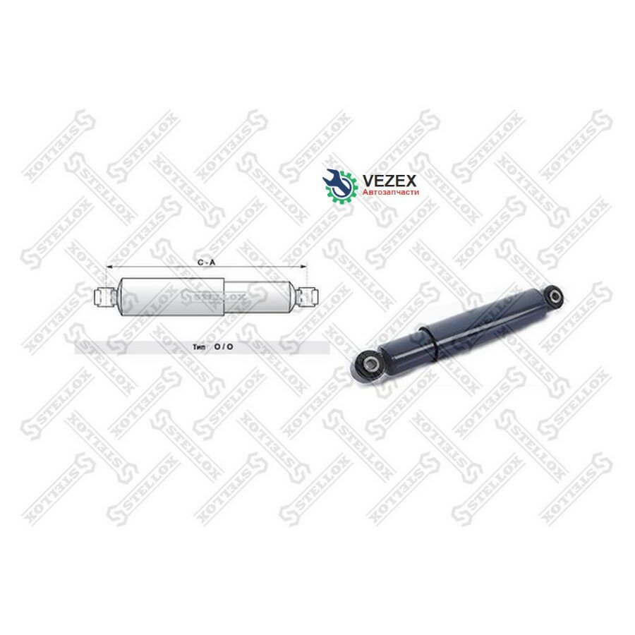 STELLOX 8704819SX амортизатор подвески !315-465 O/O 24x62 24x62 \SAF, RVI