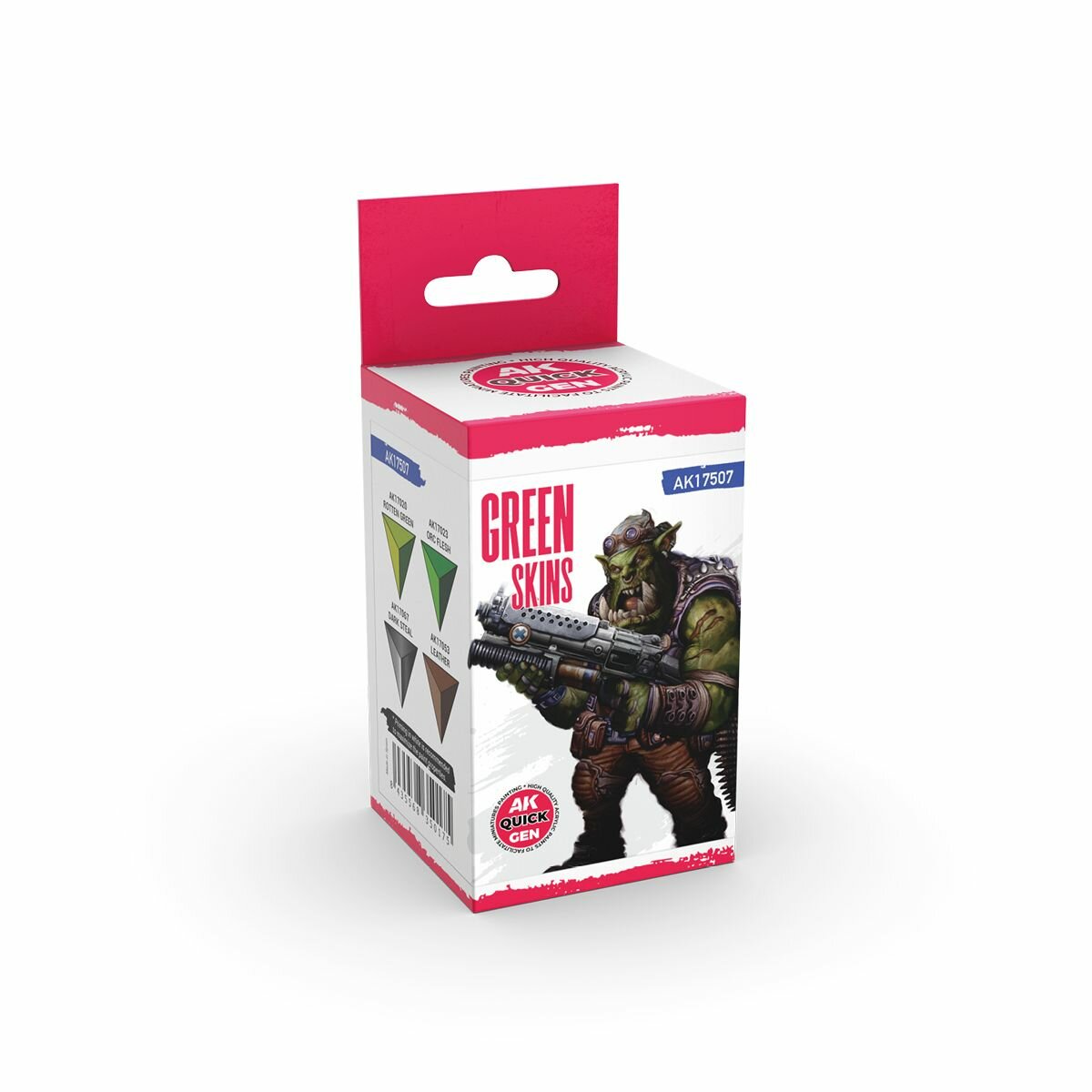Набор акриловых красок AK Interactive - QUICK GEN Set - Green Skins