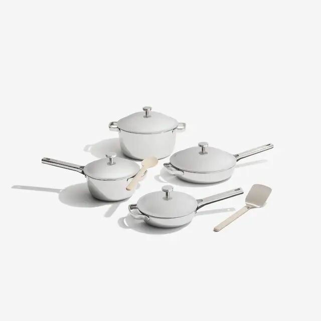 Our Place Набор посуды Titanium Pro Cookware Set Chrome