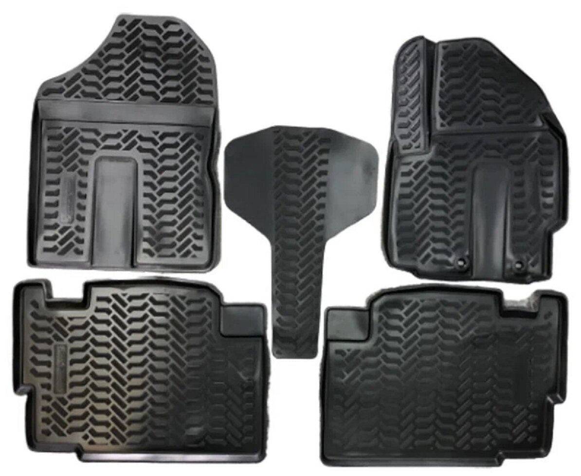 Toyota Sienta 2 (2015- ) (ПР) 7 мест 2WD модельные коврики в салон (3D) (Крепеж1)