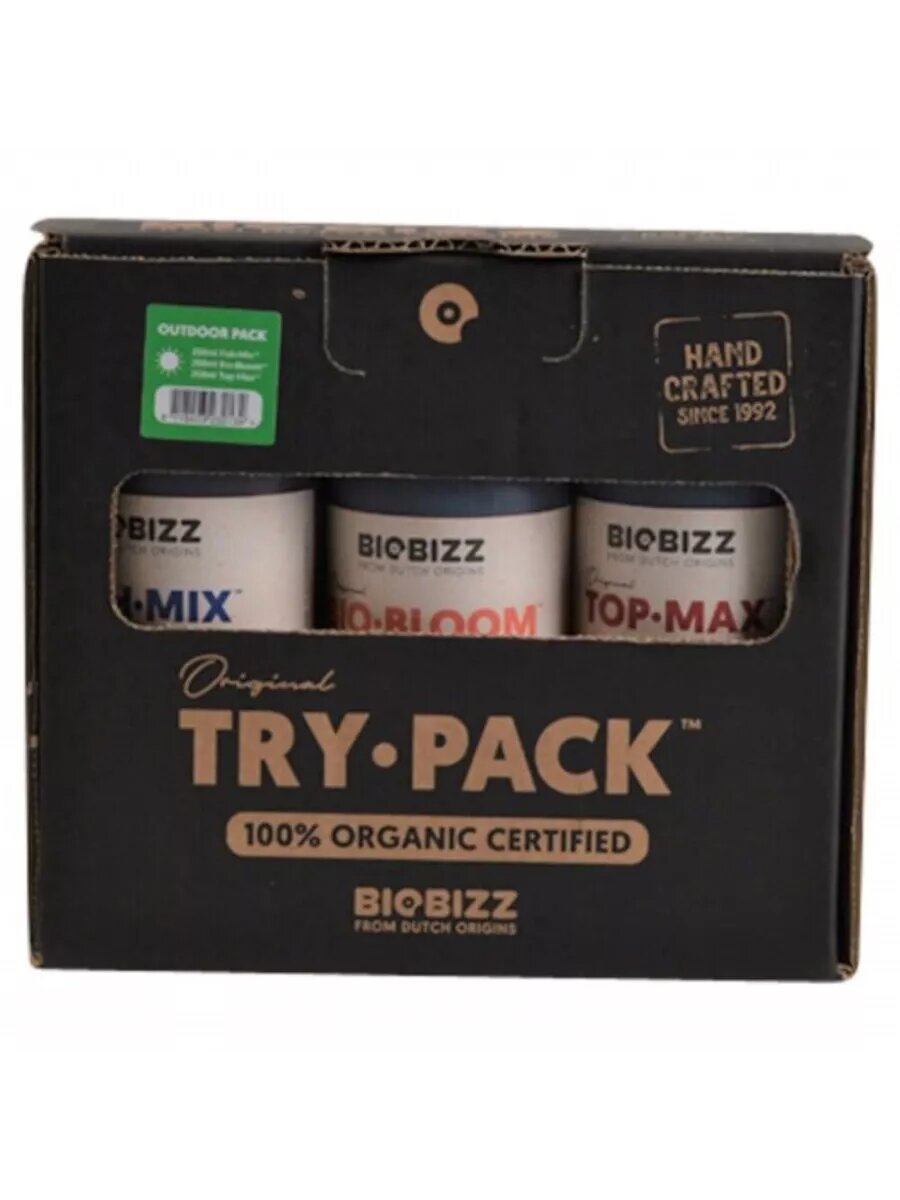 Набор удобрений BioBizz TryPack OutDoor по 0,25л