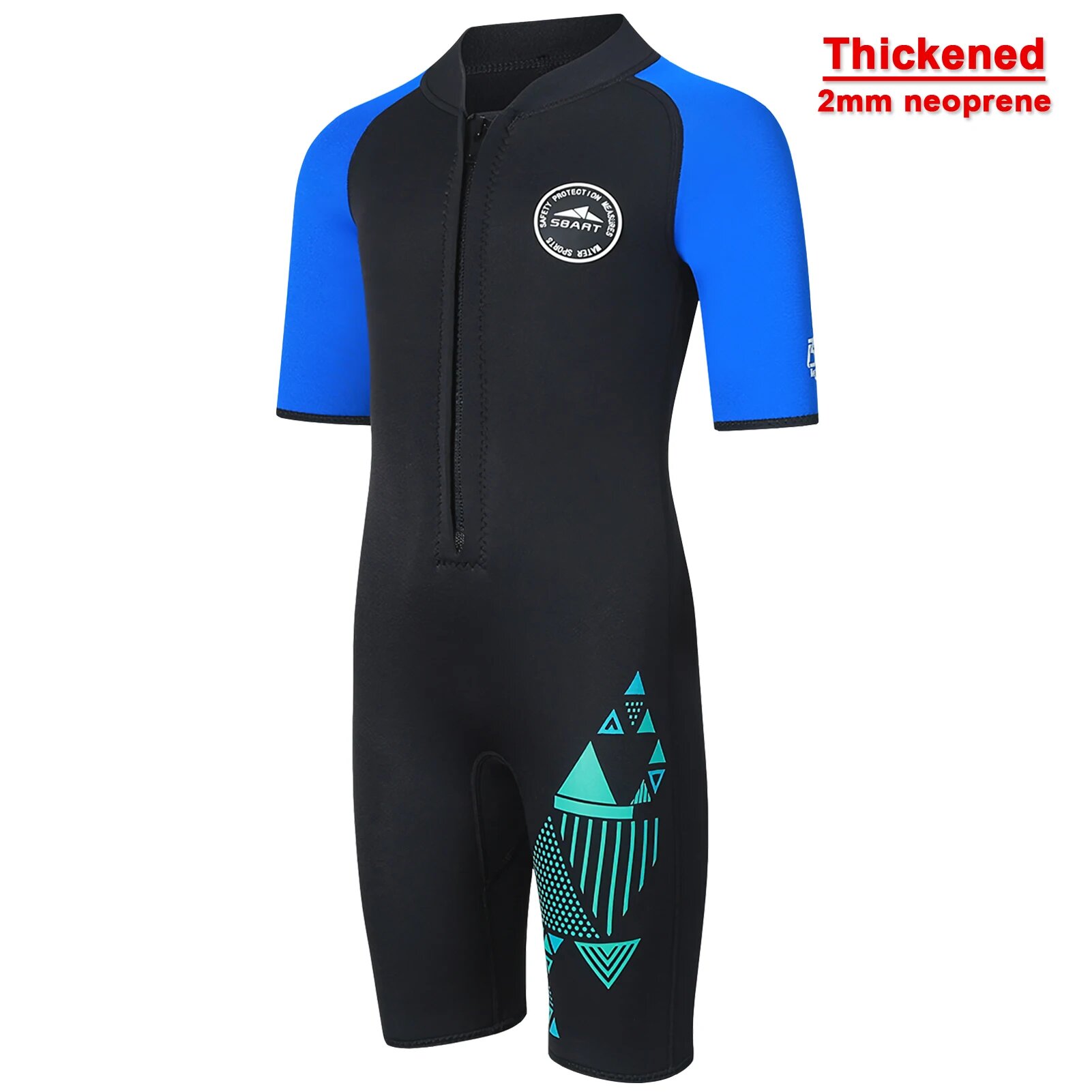 Детские гидрокостюмы AMUR LEOPARD неопрен 2 мм синие/красные XXXL, Синий, Темно-синий