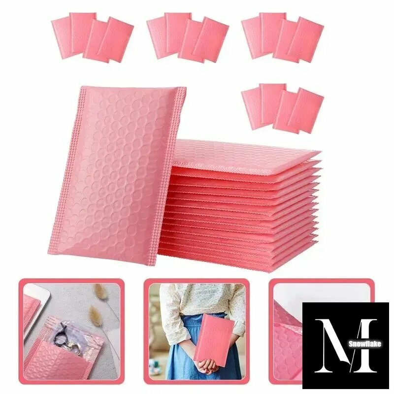 Пузырчатые Конверты Для Отправки 60 Штук Розового Цвета Размер 13.00X11.00X0.50Cm