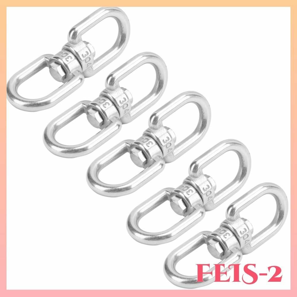 Крюки с поворотом M5, из нержавеющей стали 304, для соединения тросов и цепей