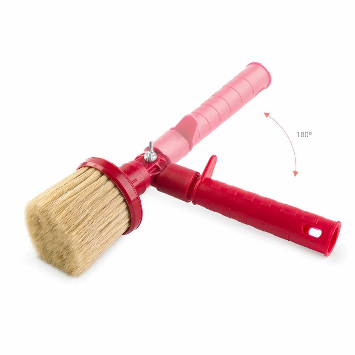 Кисть Акор Мастер КМ-80, круглая, с изгибателем, натуральная щетина, пластиковая ручка