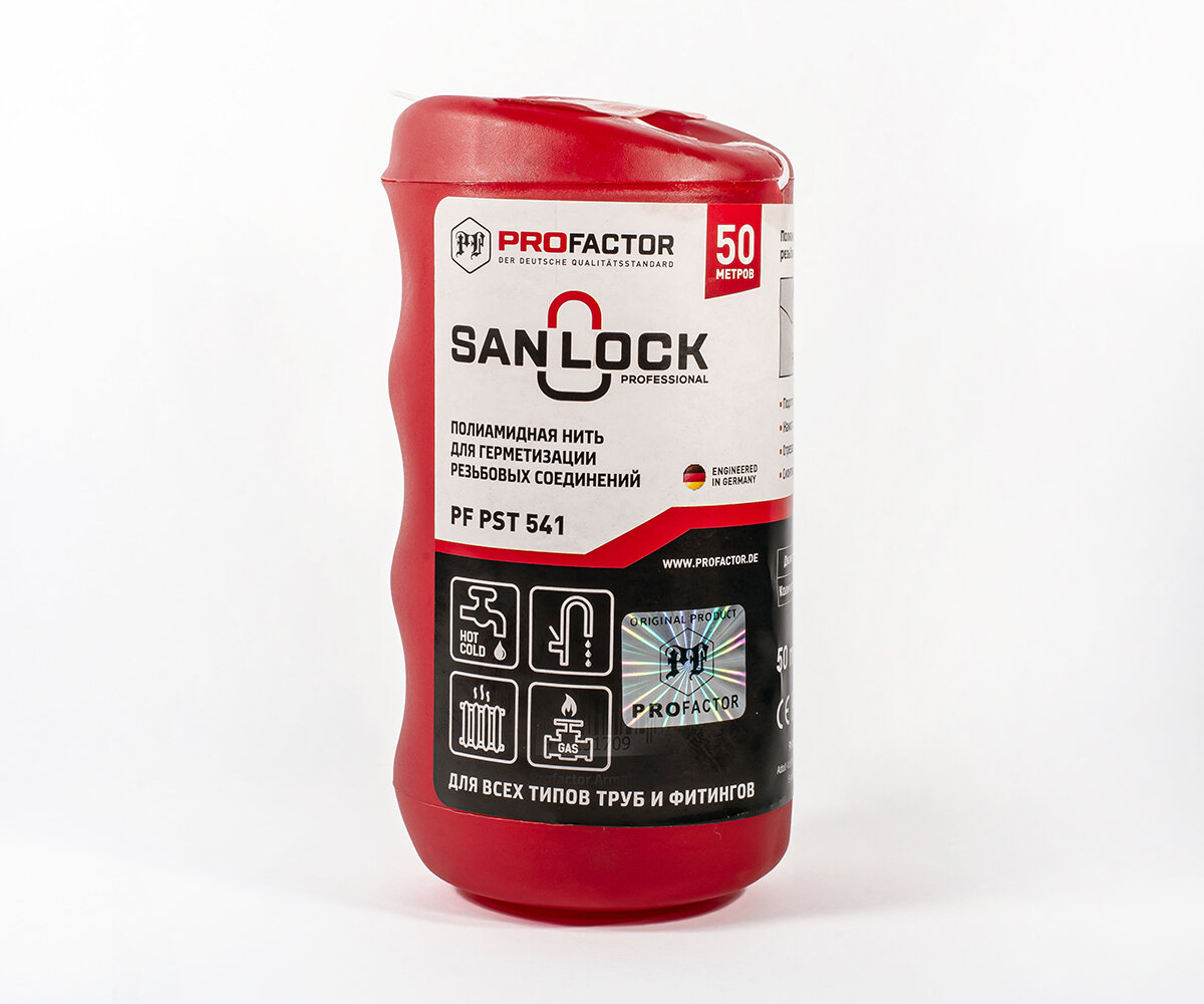 PROFACTOR Нить для герметизации PF SAN-LOCK Professional с силиконом 50м PF PST 541