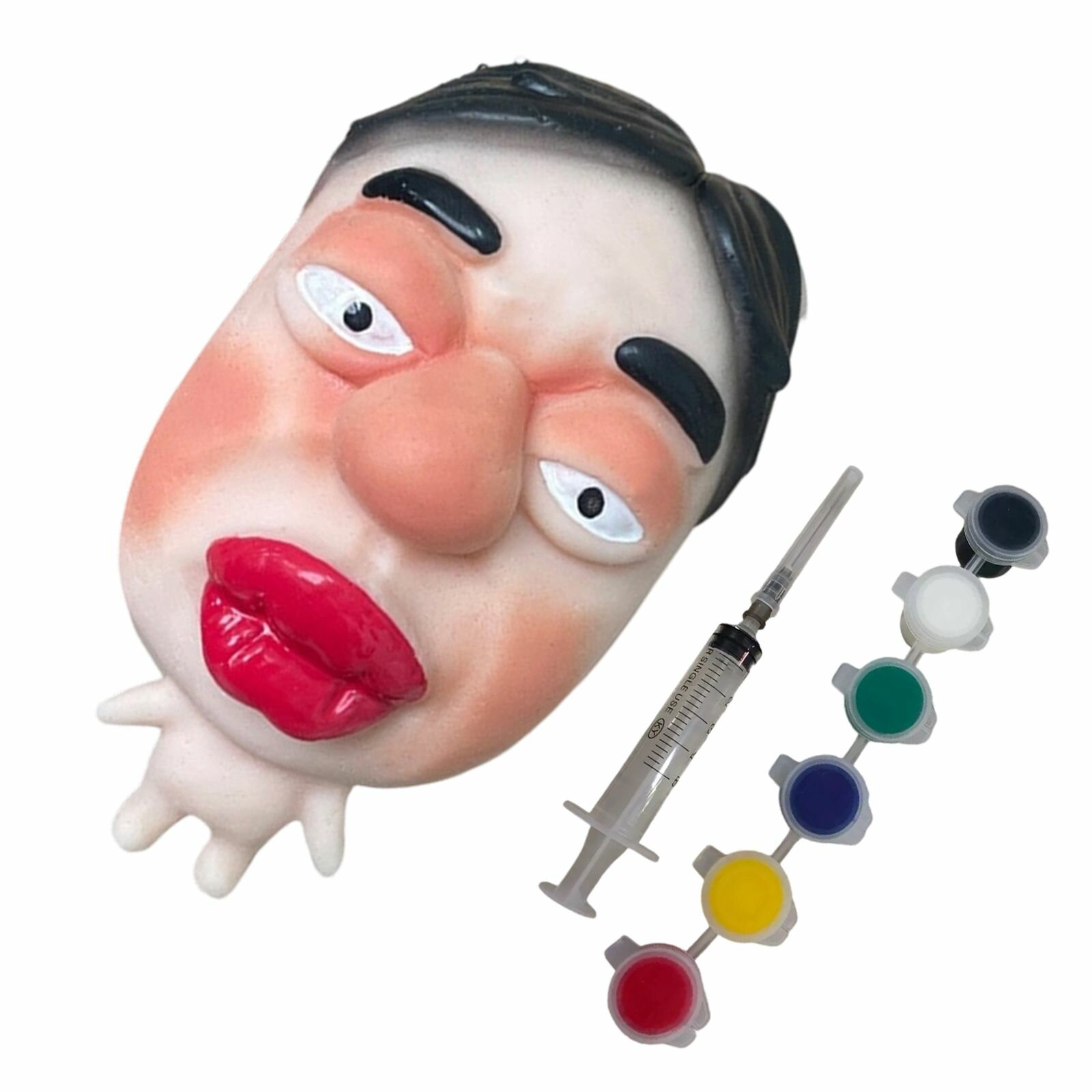 Силиконовая кукла-маска для снятия напряжения и развлечения