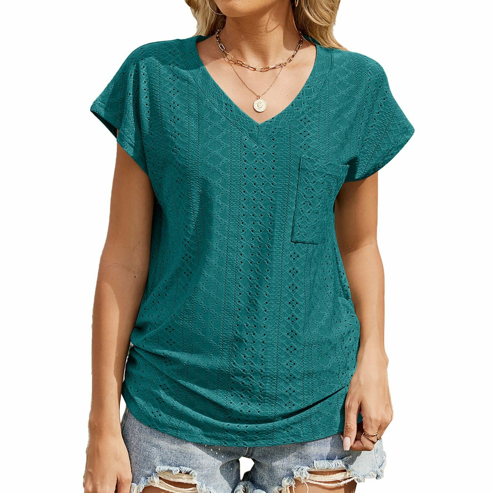 (Цельнокроеное) Новая женская однотонная сумка с круглым вырезом и коротким рукавом-футляром