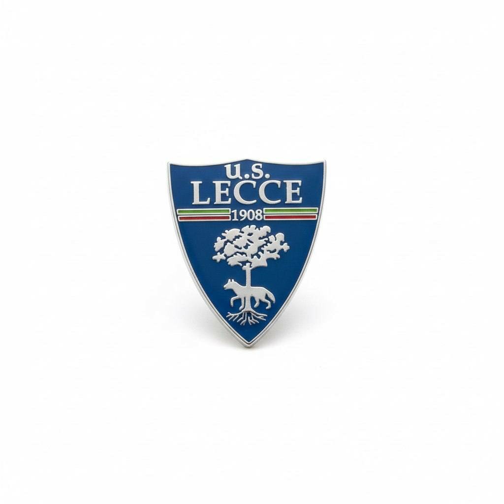 Значок футбольный клуб Лечче, атрибутика для болельщиков U.S. Lecce