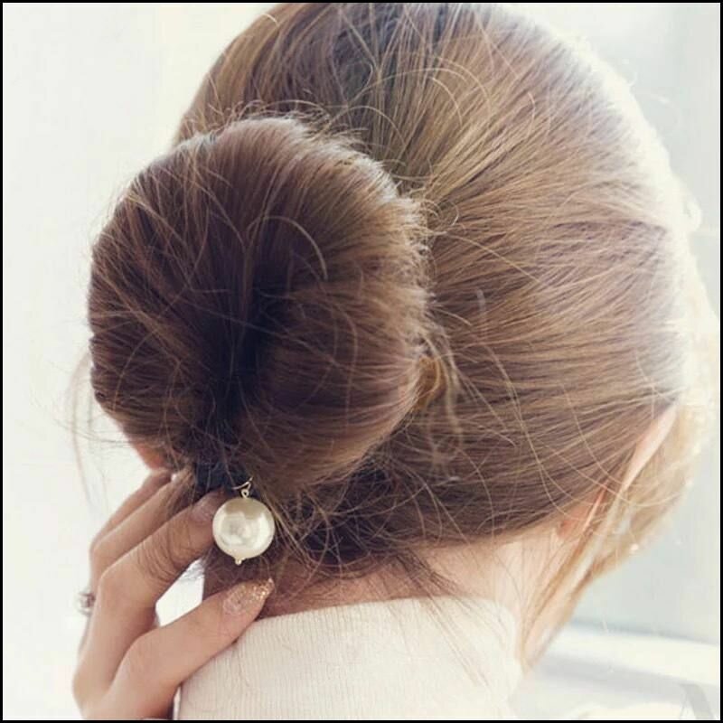 Заколка для волос твистер с жемчугом