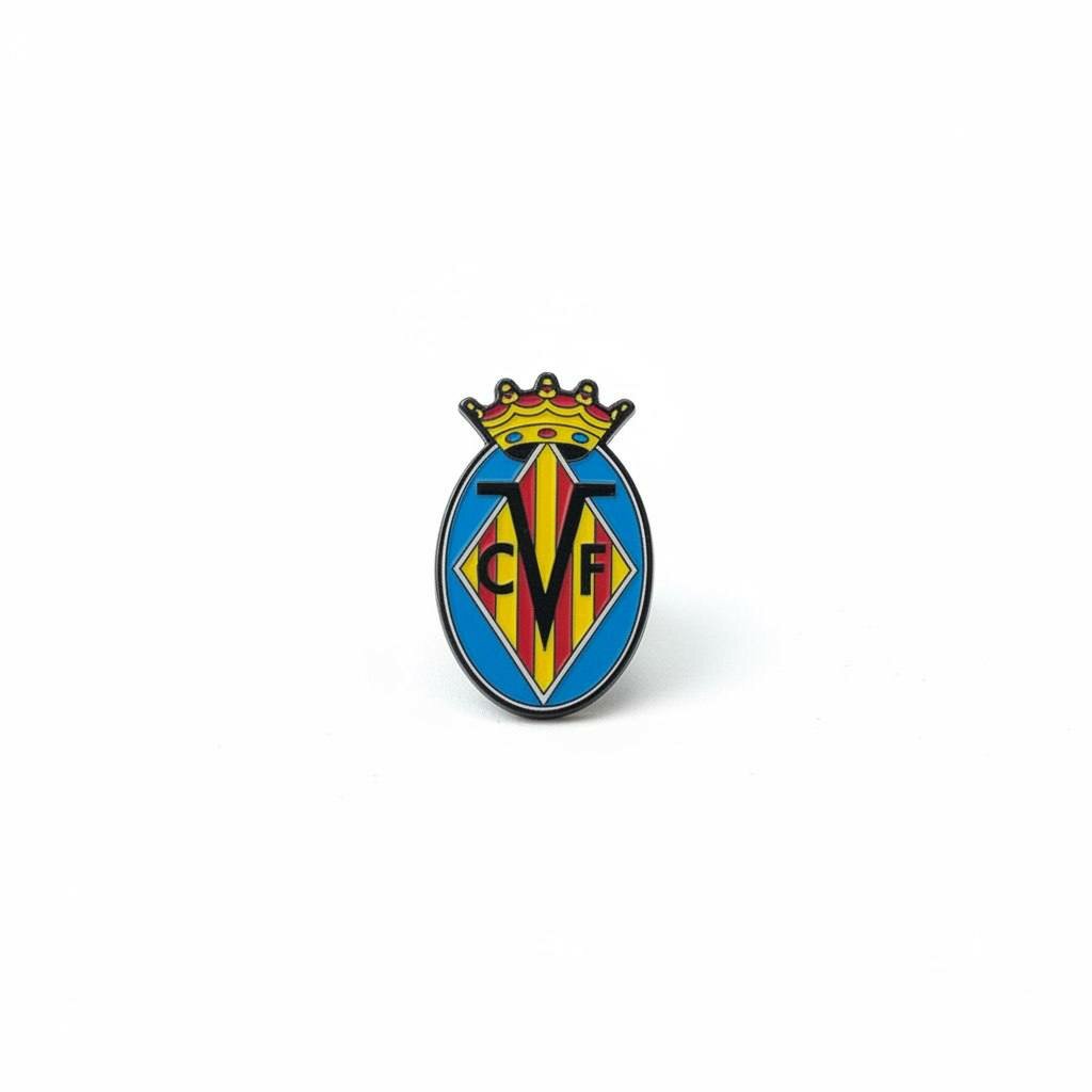 Значок футбольный клуб Вильярреал, атрибутика для болельщиков Villarreal CF