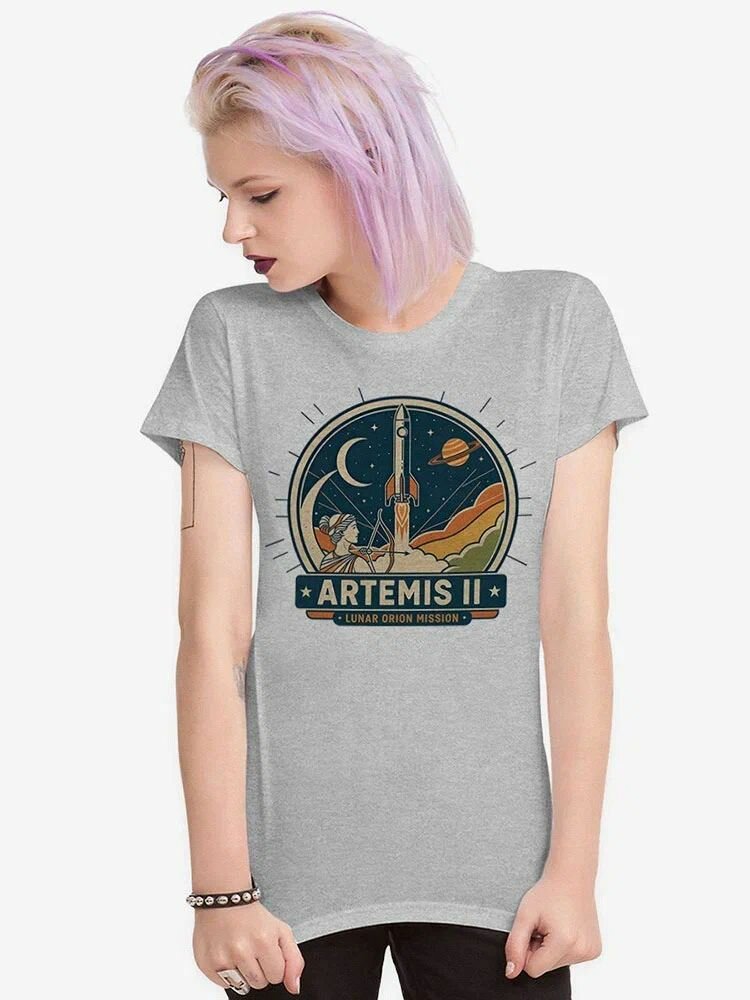 Футболка Design Heroes Программа Артемида II / Artemis II NASA