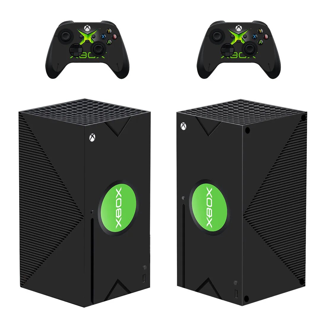 Скин для Xbox Series X, 2 контроллера, Бежевый
