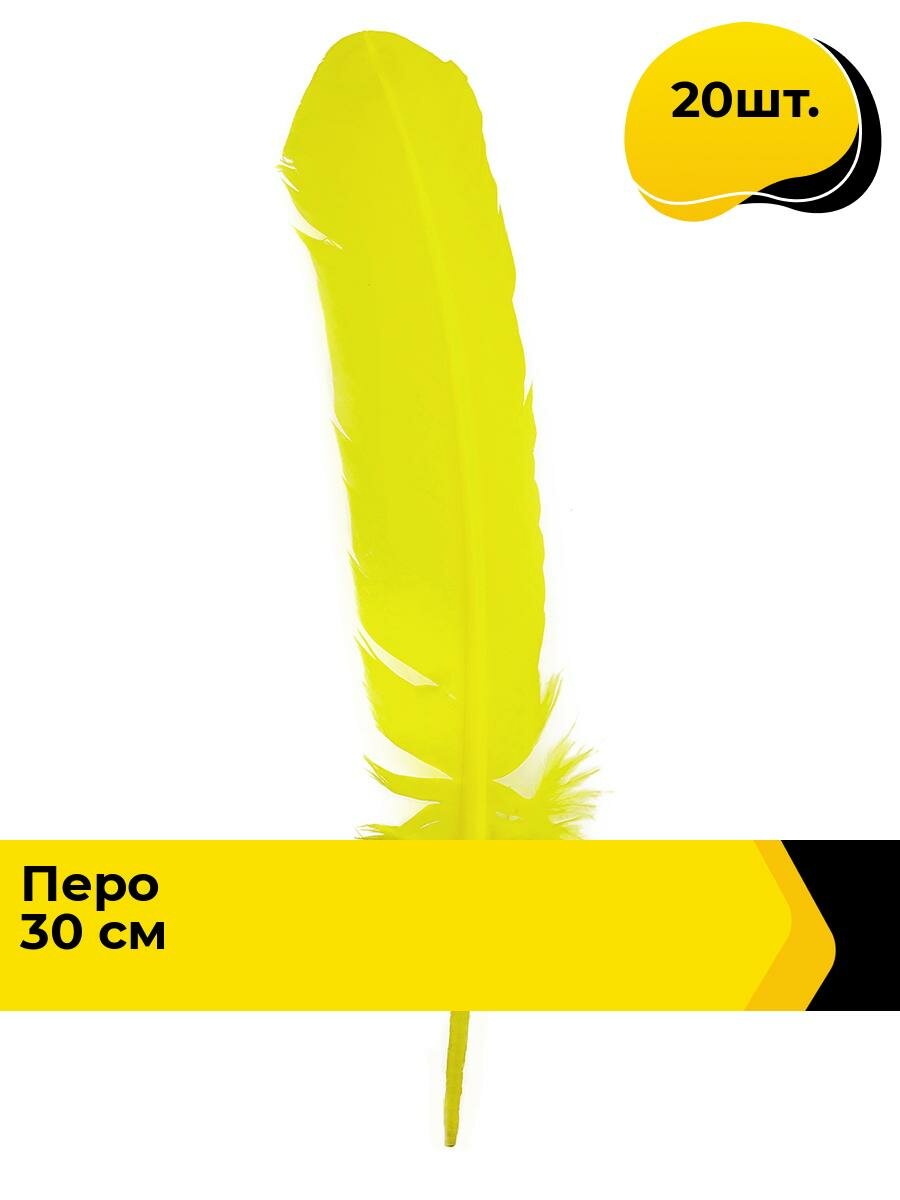 Перья перо для рукоделия и шитья, 20 шт.