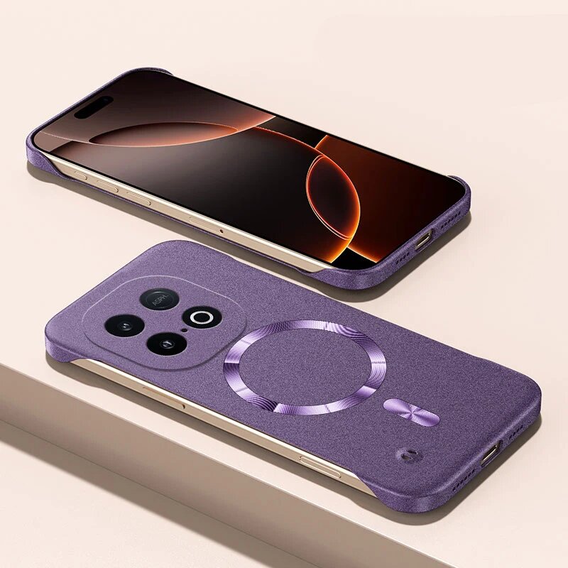 Чехол для vivo iQOO Neo9 Pro Purple, магнитный, матовый